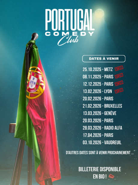 Portugal Comedy Club estão em tour e vão andar por França, Bélgica e Suíça